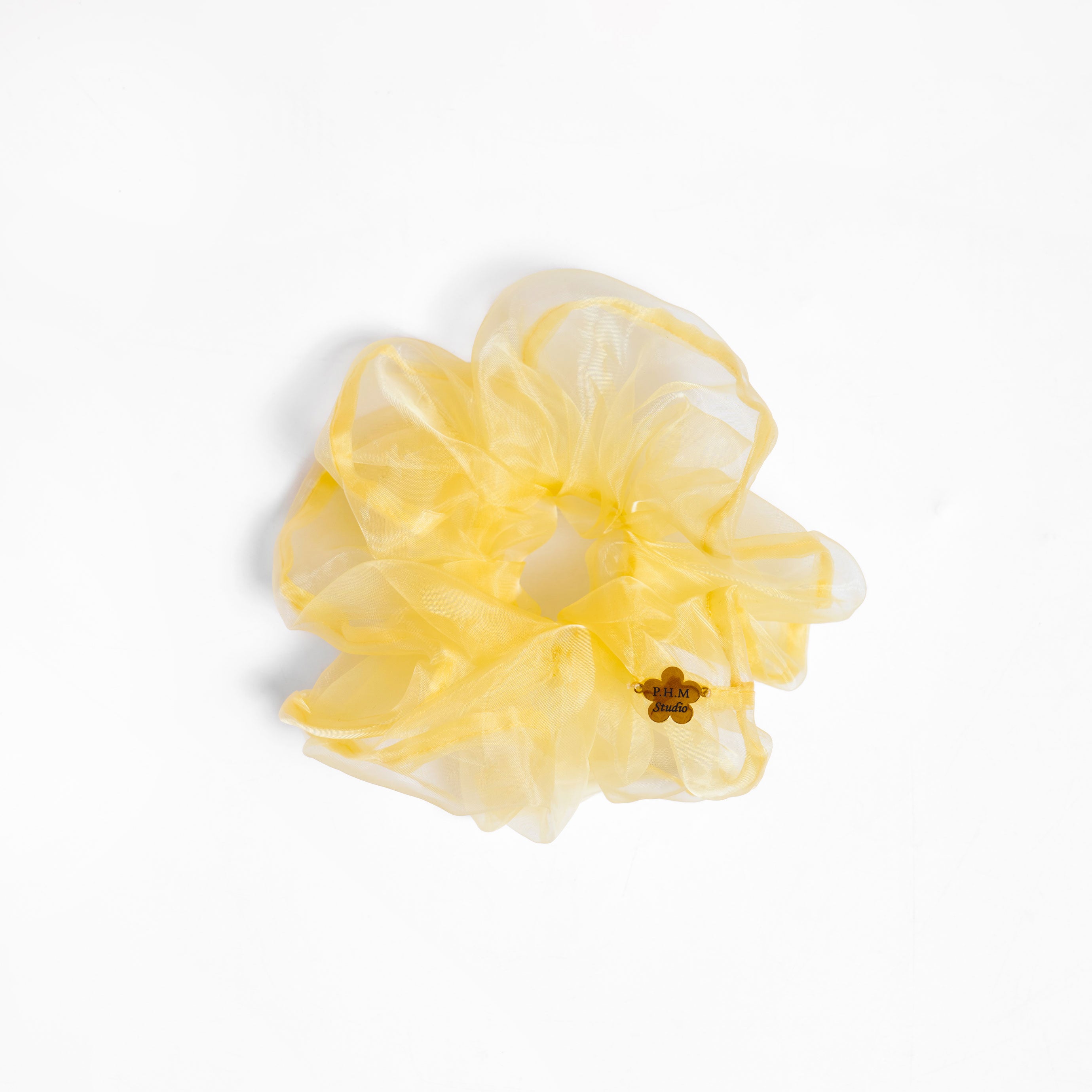 Hiraki Mini Yellow Scrunchie – P.H.M STUDIO